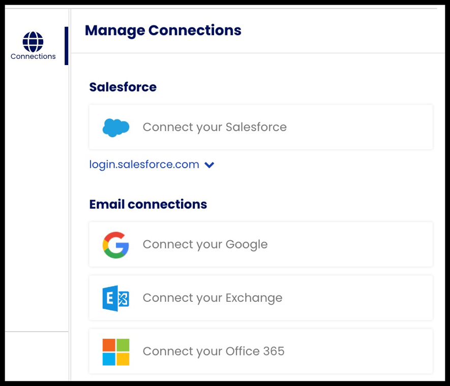 How do I use Manage Connections?